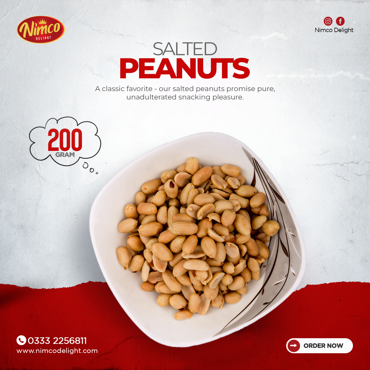 Salted Peanuts (200 gm) – nimcodelight